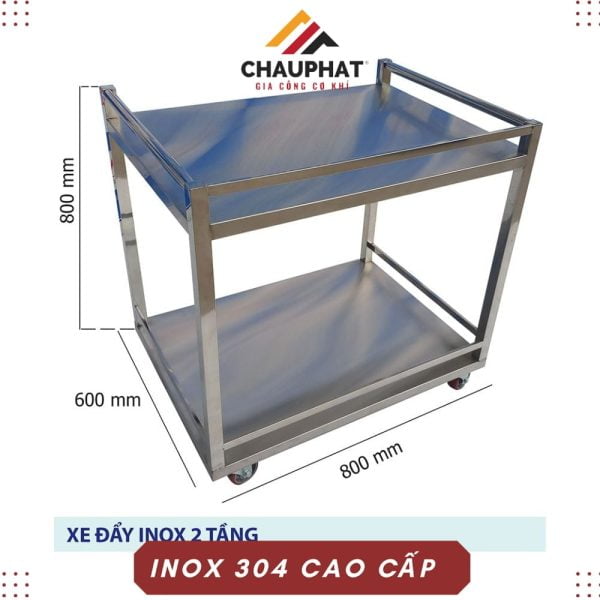 Xe Đẩy chở Rác thải inox Phổ Biến Chất Lượng Nhất